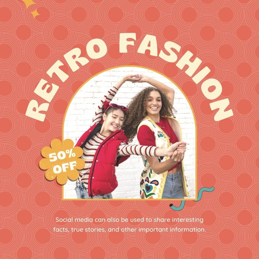 Ultimate Retro Vibes Social Media Templates Bundle Kit - DigiPax