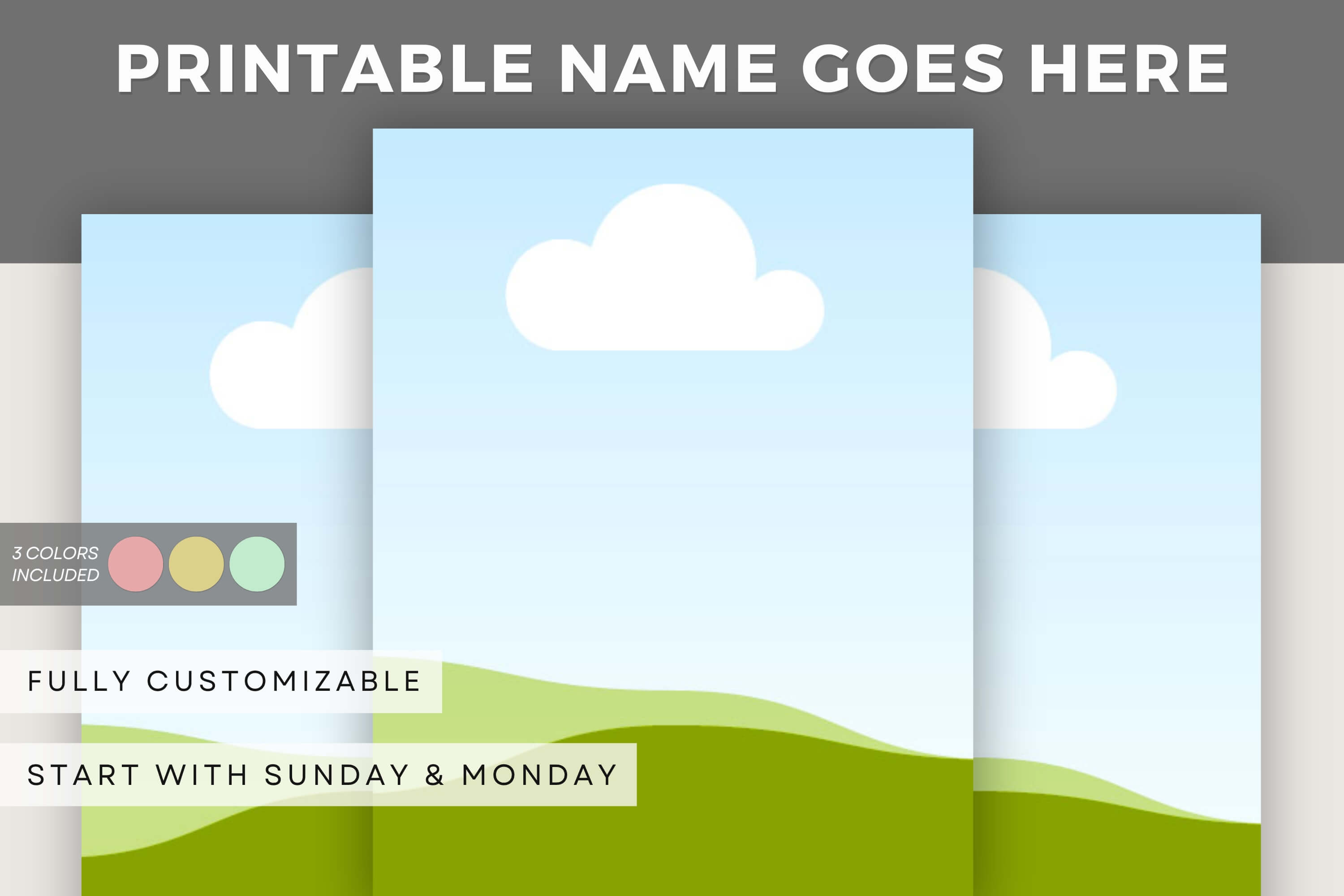US Letter Size Pages Canva Mockup Templates Bundle - DigiPax